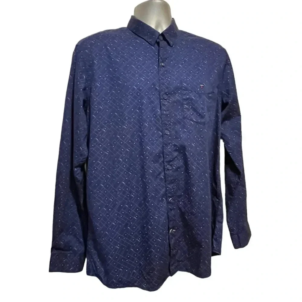 Louis Philippe | Shirts | Louis Philippe Contrasting Cuff Mens Slim Fit ...